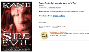Kane See No Evil Novel | Someone Bought This?!