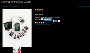 Jeff Hardy Playing Cards | Someone Bought This?!