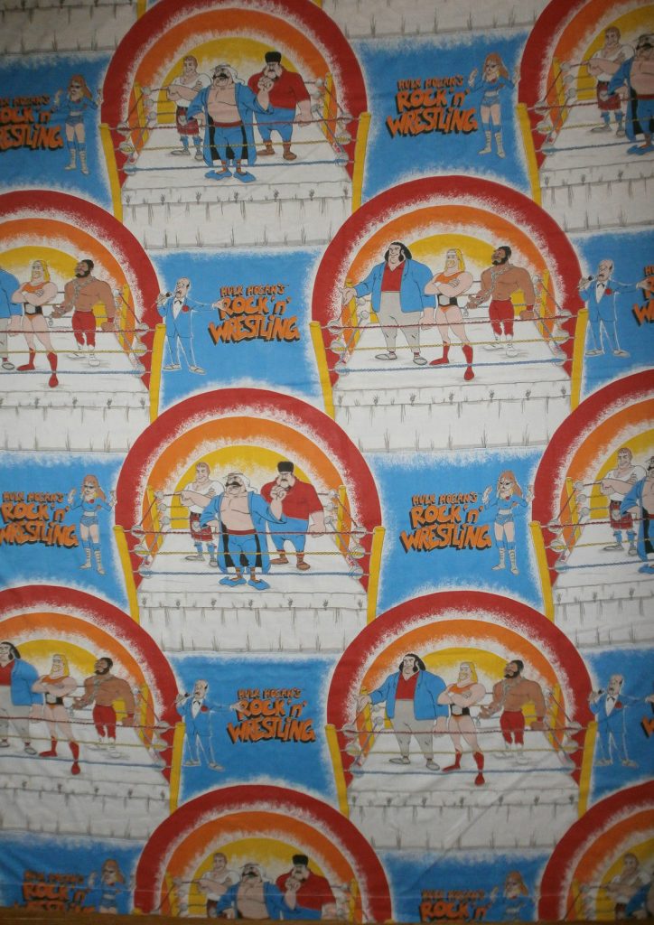 Hulk Hogan Rock 'n' Wrestling Bed Sheet (With Bonus VHS Tape ...