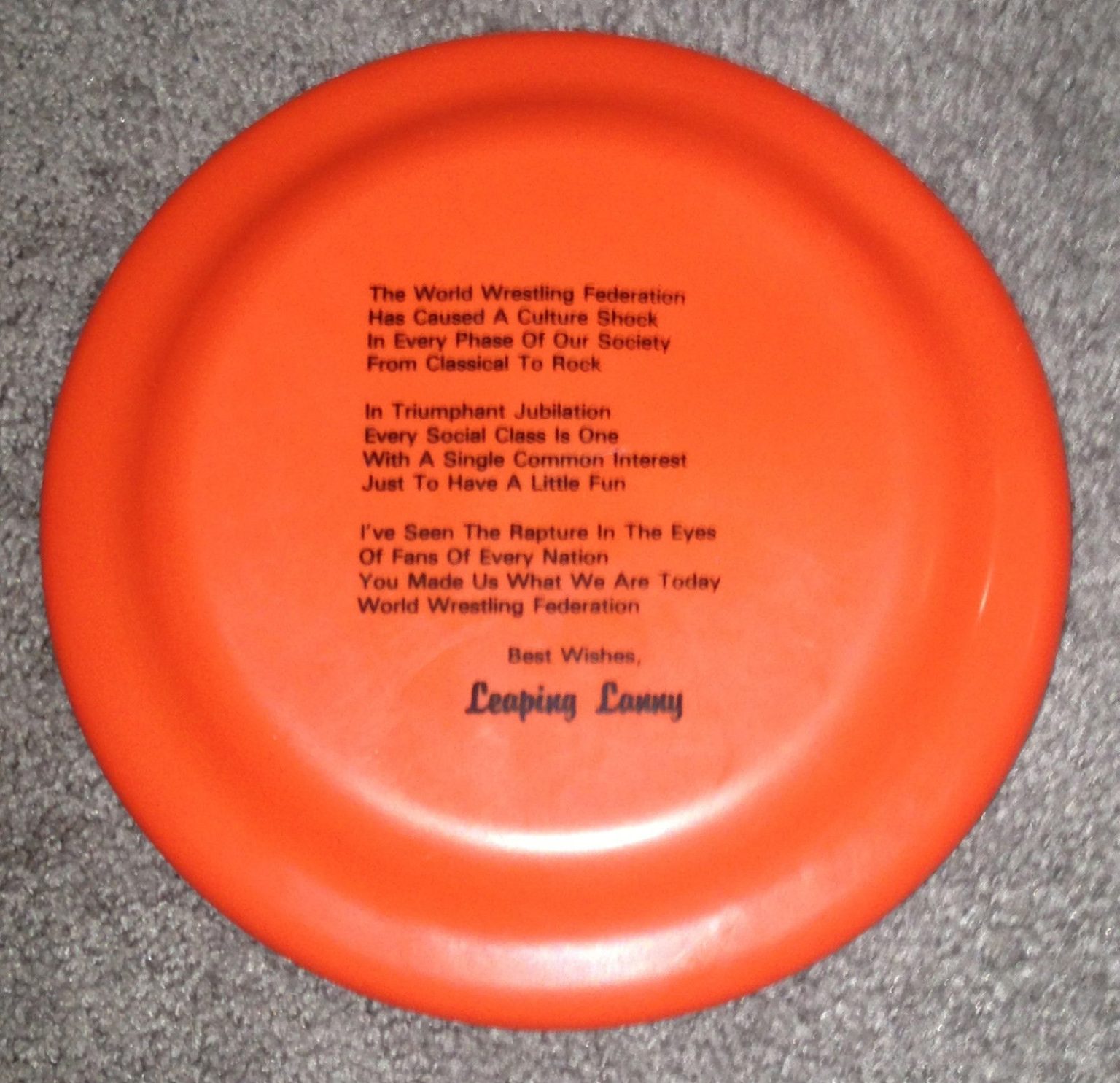 Lanny Poffo Frisbees | Someone Bought This?!