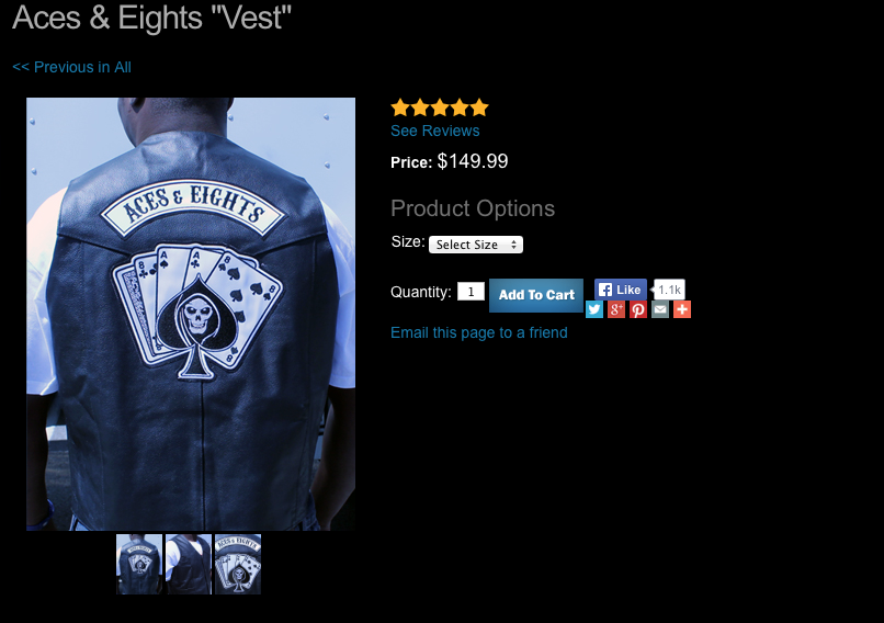 Aces & Eights Vest | Someone Bought This?!
