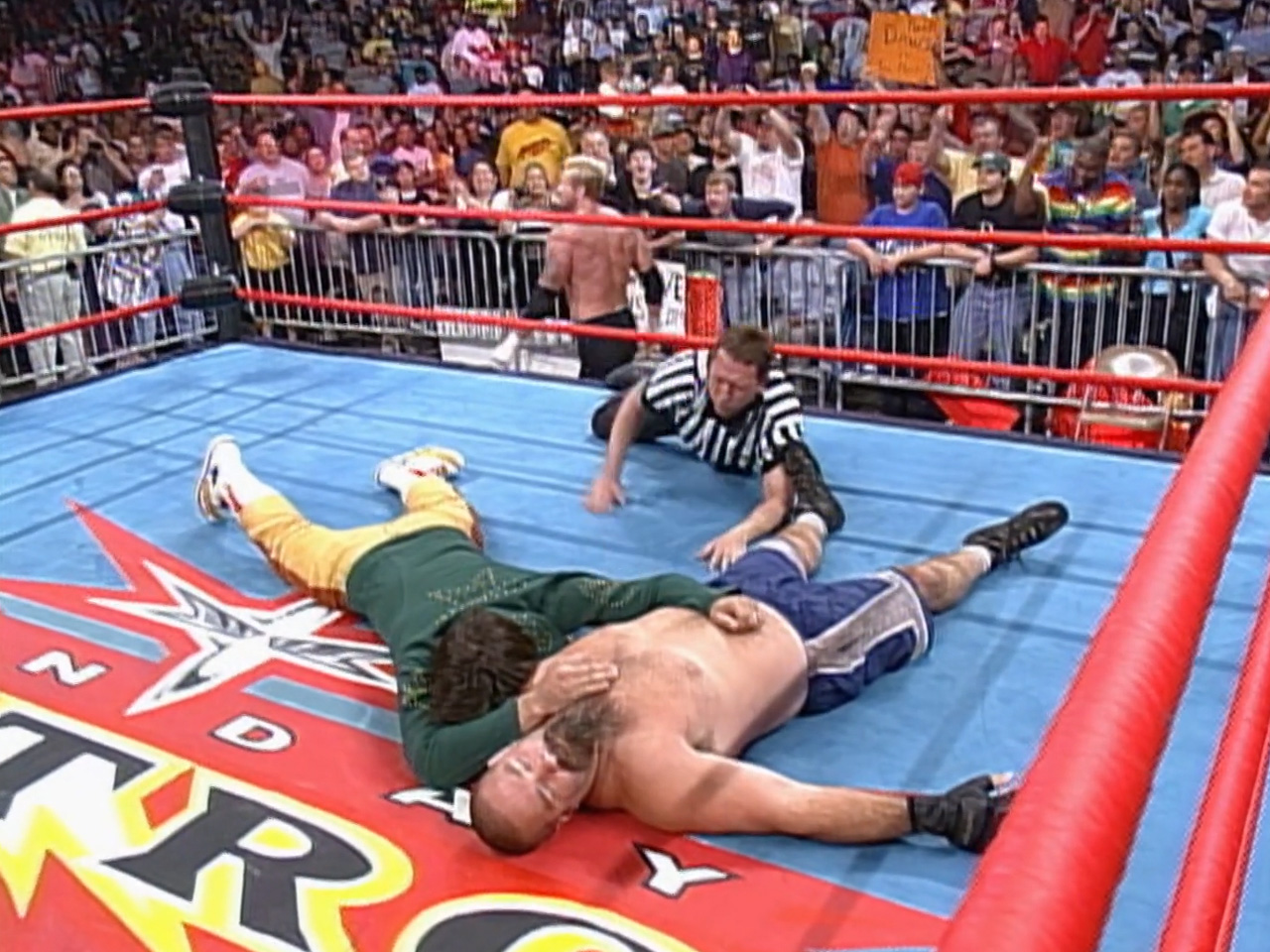 David Tank Abbott David Arquette Defends The WCW Championship Against