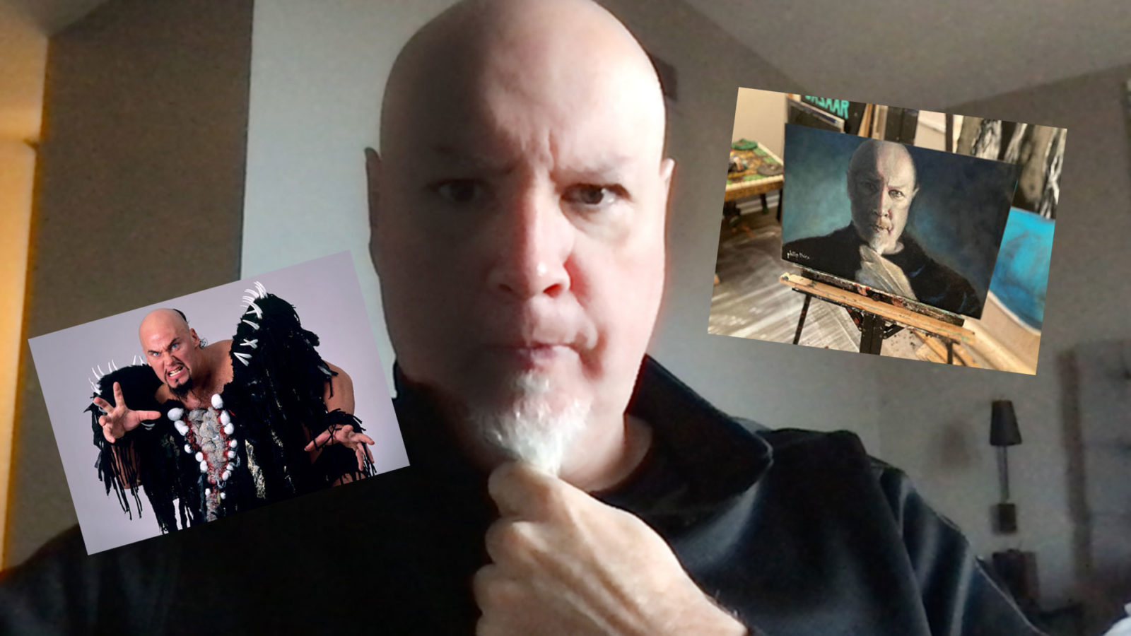 Damien Demento Paints ME, wrestling attire, Gino Hernandez, and Blade ...