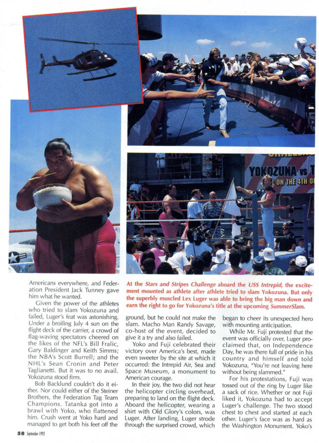 Lex Express Coverage in WWF Magazine! | WrestleCrap