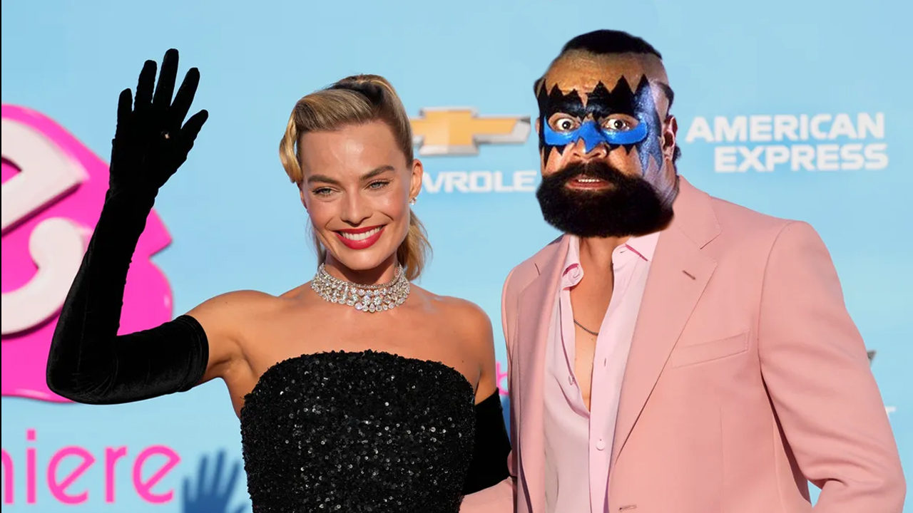 Confused Barbarian Attends ‘Barbie’ Premiere | WrestleCrap