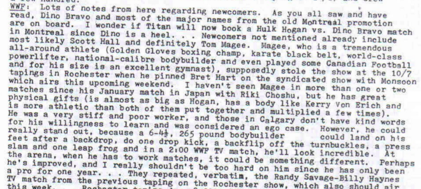 Tom Magee | The Worst of WWF