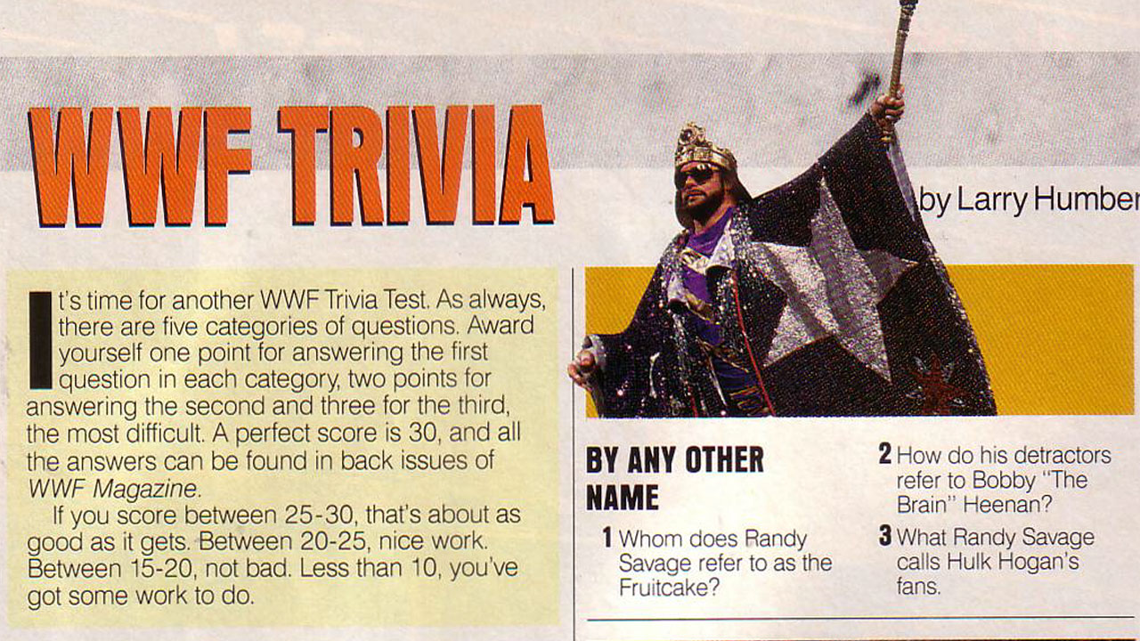 WWF Trivia Time! Time Meaning January of 1990, That Is! | WrestleCrap