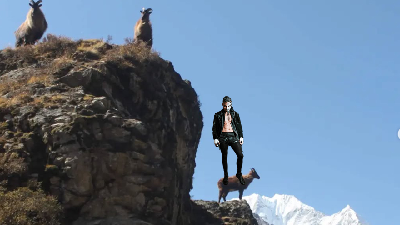 Darby Allin Uses Mountain Goat As Skateboard To Descend Mt Everest ...