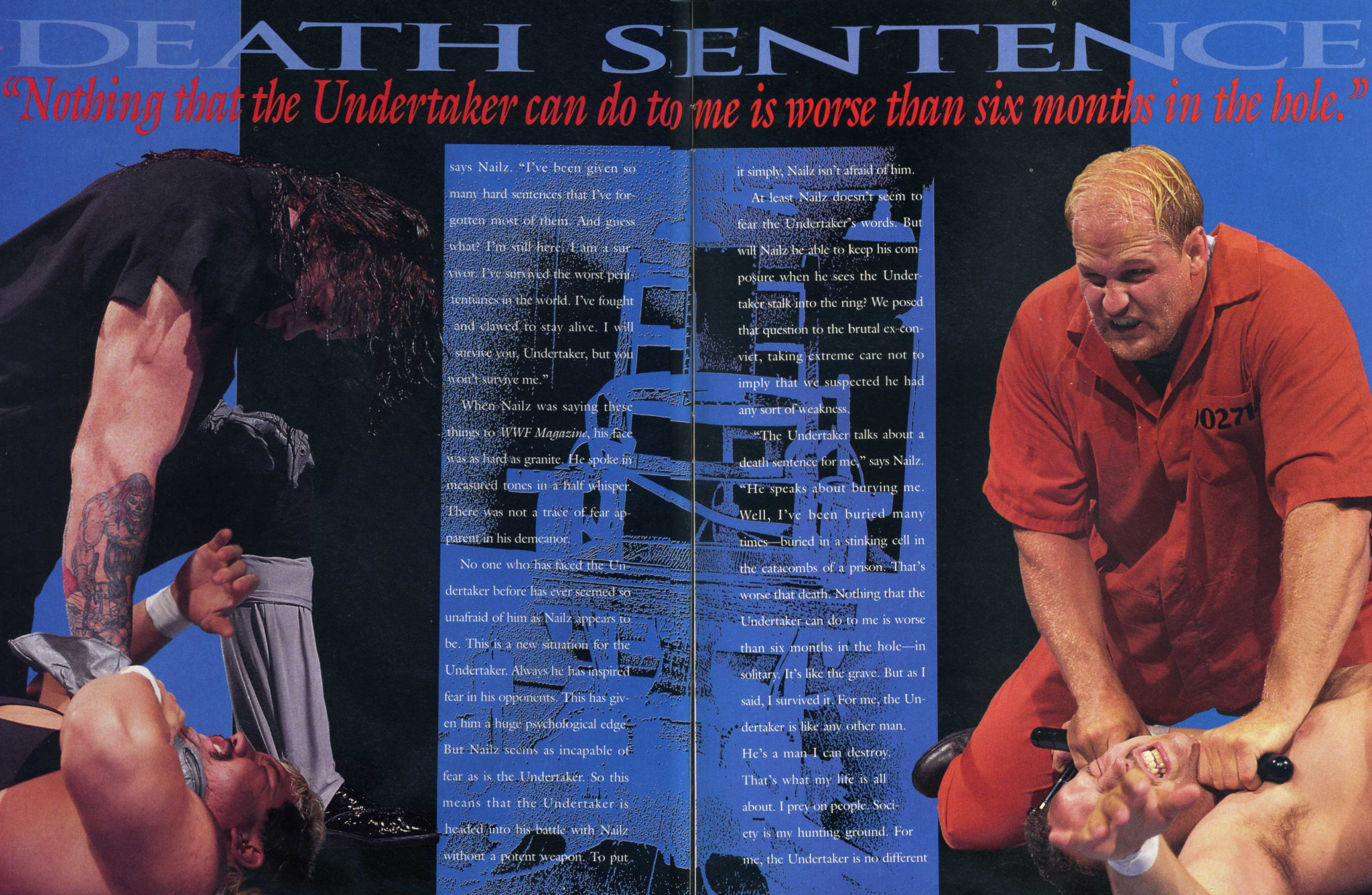 The Undertaker Threatens Nailz...with DEATH. In WWF Magazine No Less ...