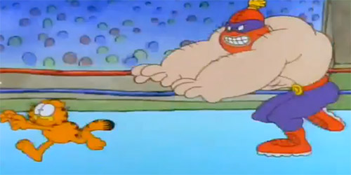 INDUCTION: Canvas Back Cat - Garfield Grapples to the Delight of No One ...